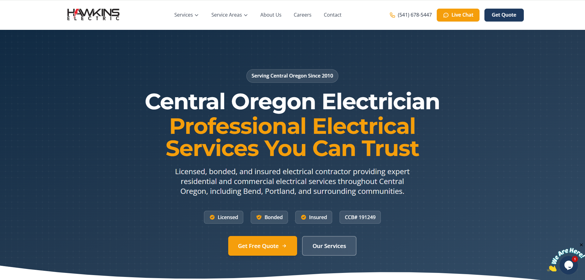 Bend & Portland Electrician | Central Oregon | Hawkins Electric